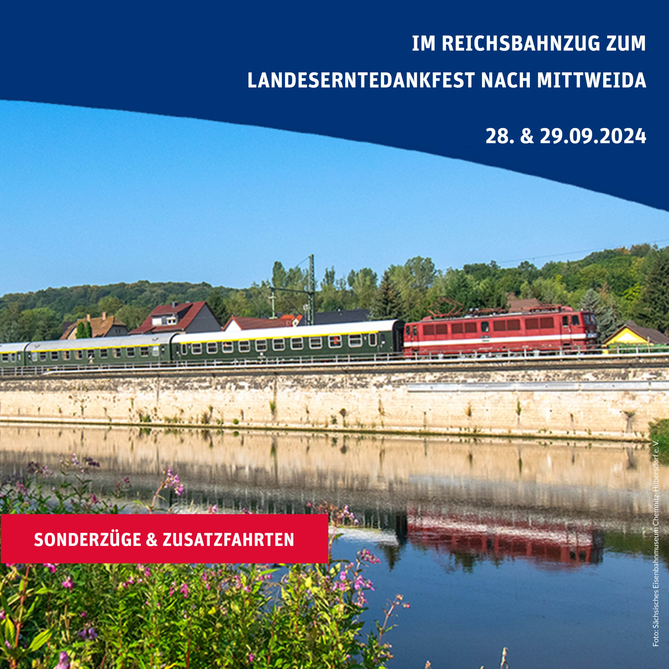 Zusatzfahrten zum Landeserntedankfest in Mittweida